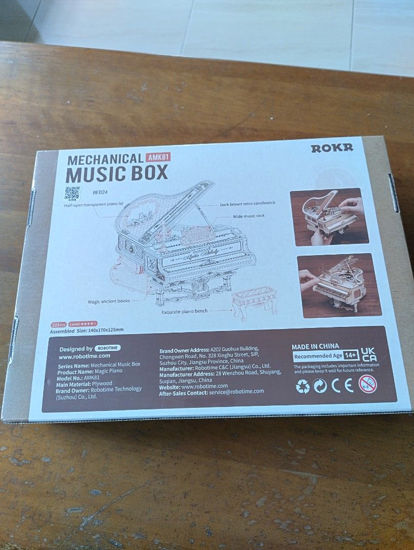 ROKR Mini Mechanical Music Box, Hobbies & Toys, Toys & Games on Carousell