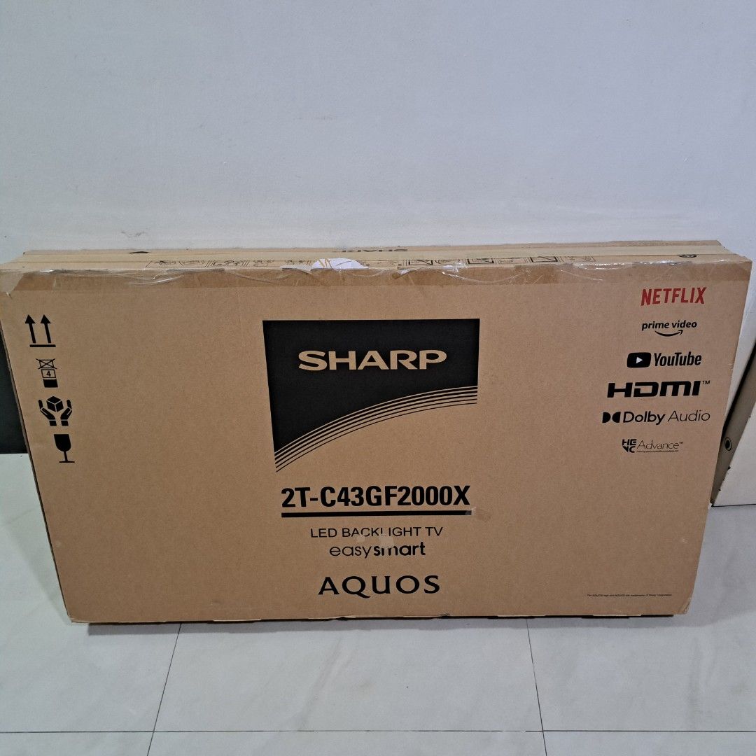 Sharp Aquos 2T-C43GF2000X 43" LED TV - Brand New, TV & Home Appliances, TV & Entertainment, TV ...