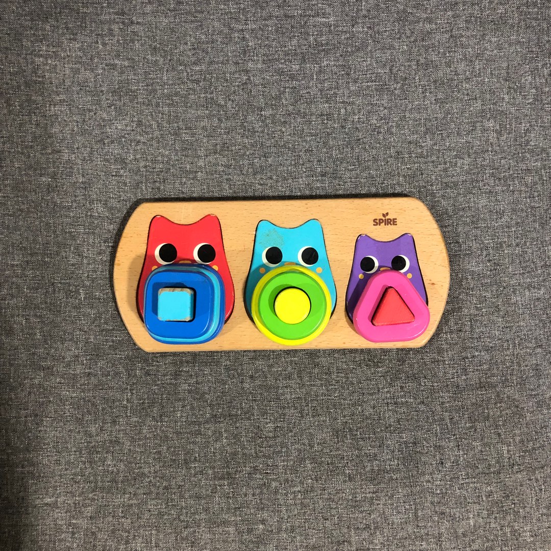 Spire Wooden Owl Shape Sorting, Hobbies & Toys, Toys & Games on Carousell