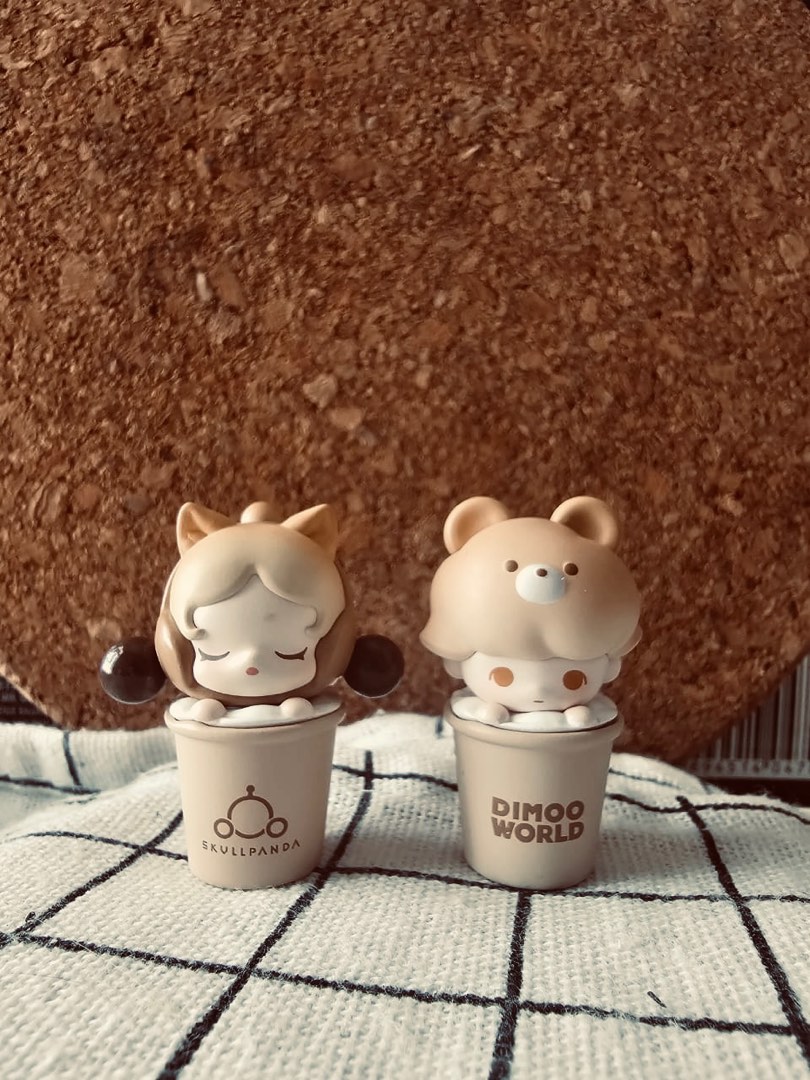 Taiwan Exclusive Popbean: Skullpanda & Dimoo Bundle, Hobbies & Toys ...