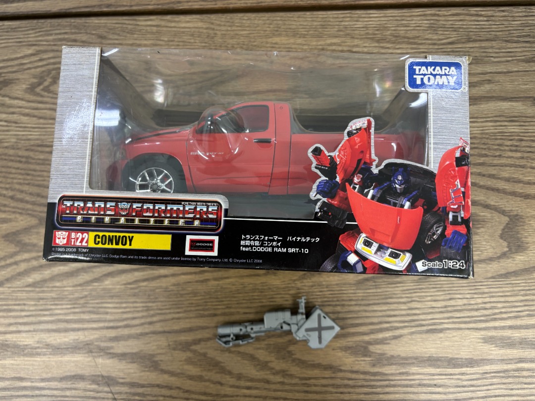 Takara Transformers Binaltech BT22 Convoy Optimus Prime Dodge Ram SRT ...