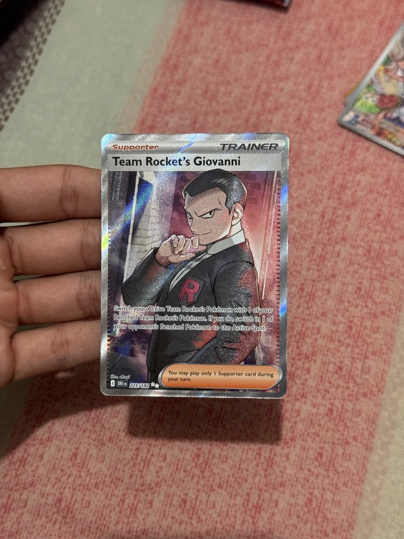 Team Rocket’s Giovanni Full Art Trainer - Pokemon Destined Rivals FA ...
