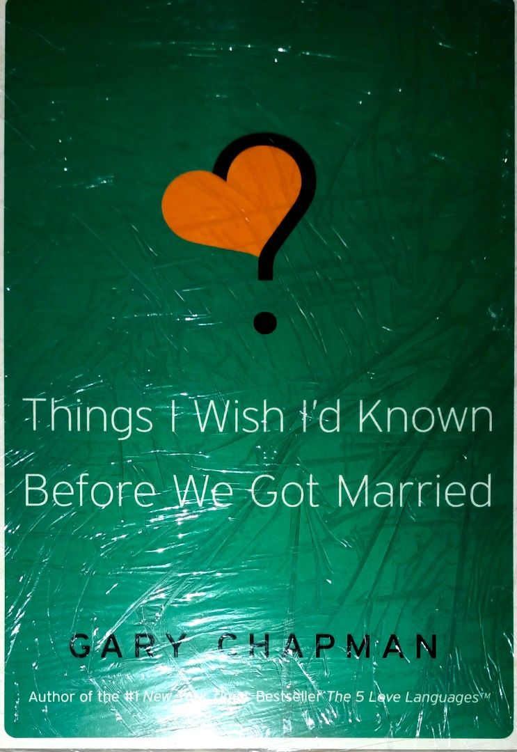 Things I Wish I'd Known Before We Got Married by Gary Chapman, Hobbies & Toys, Books & Magazines ...