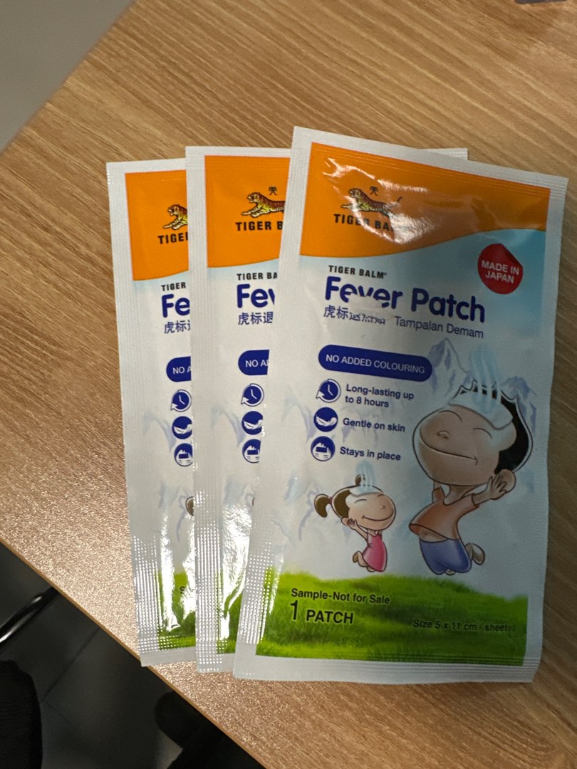 Tiger Balm Fever Patch - Sample Pack, Health & Nutrition, Medical ...