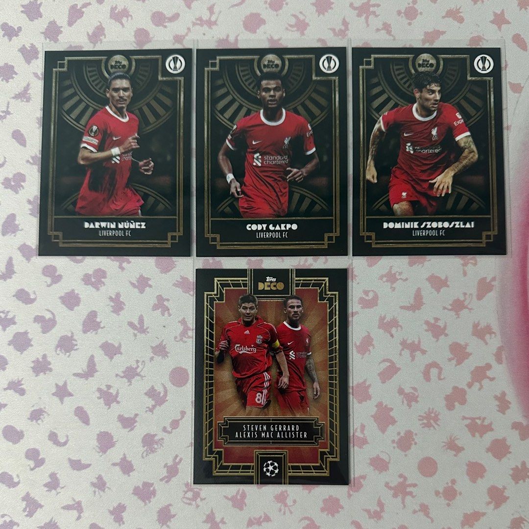 Topps Deco Liverpool Then & Now Gerrard Mac Allister, Nunez, Gakpo ...