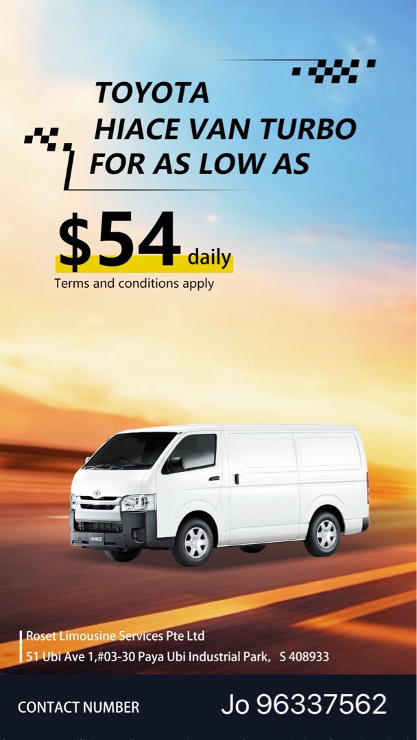 Toyota Hiace Turbo Van, Cars, Commercial Vehicles, Rentals on Carousell