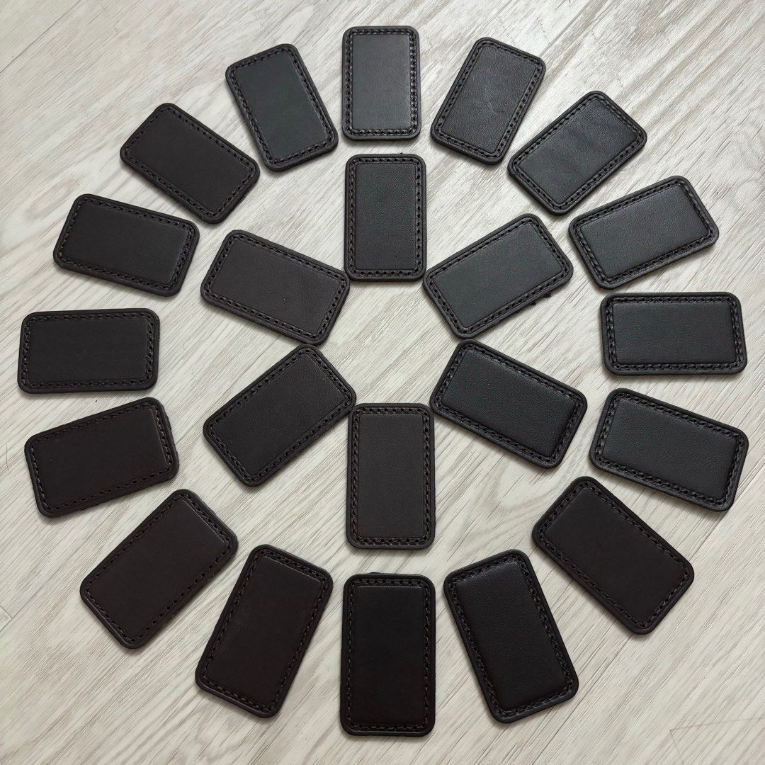 TUMI Dark Brown Leather Patch 3.3cmh x 5.6cml for your Luggage 🧳 $7 ...