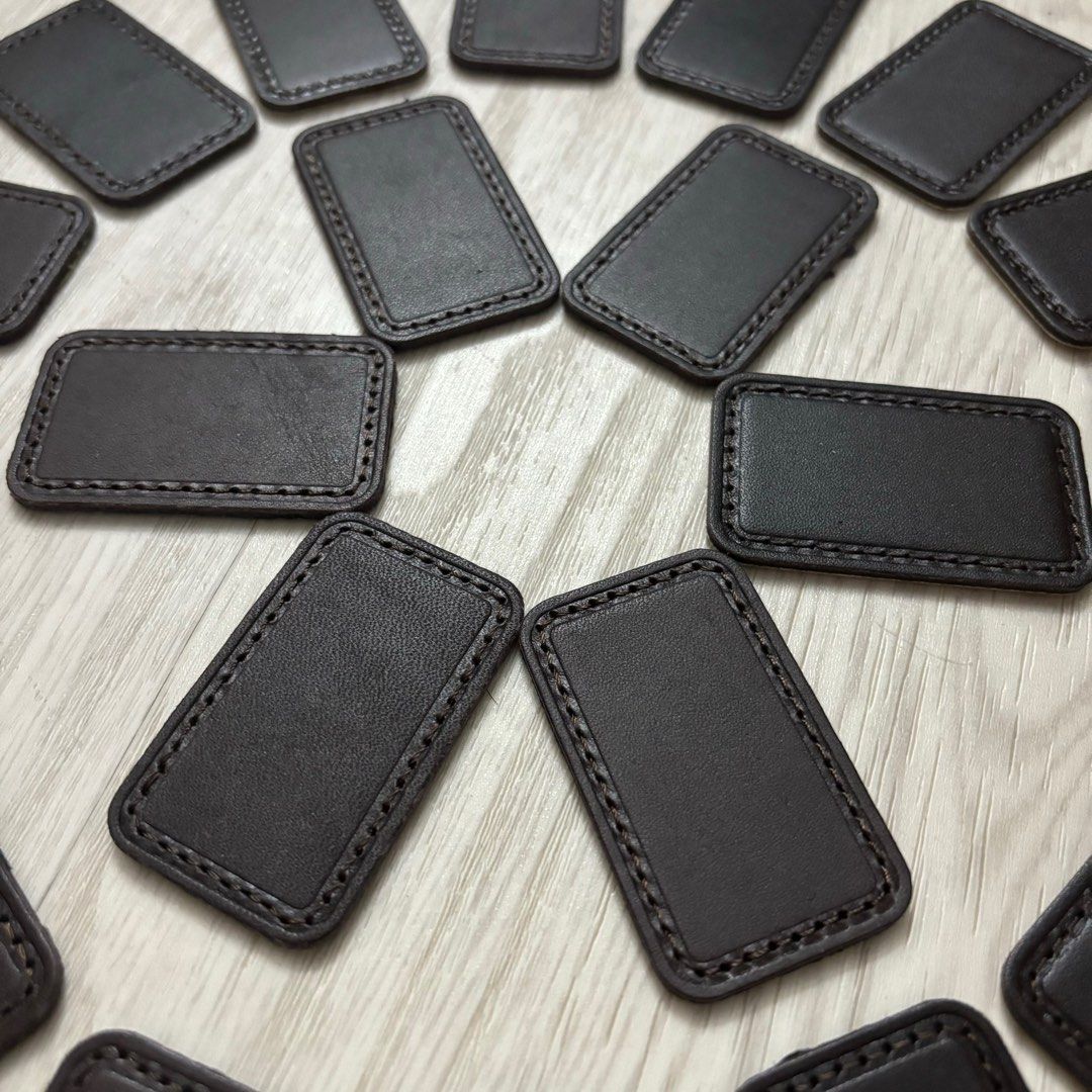 TUMI Dark Brown Leather Patch 3.3cmh x 5.6cml for your Luggage 🧳 $7 ...
