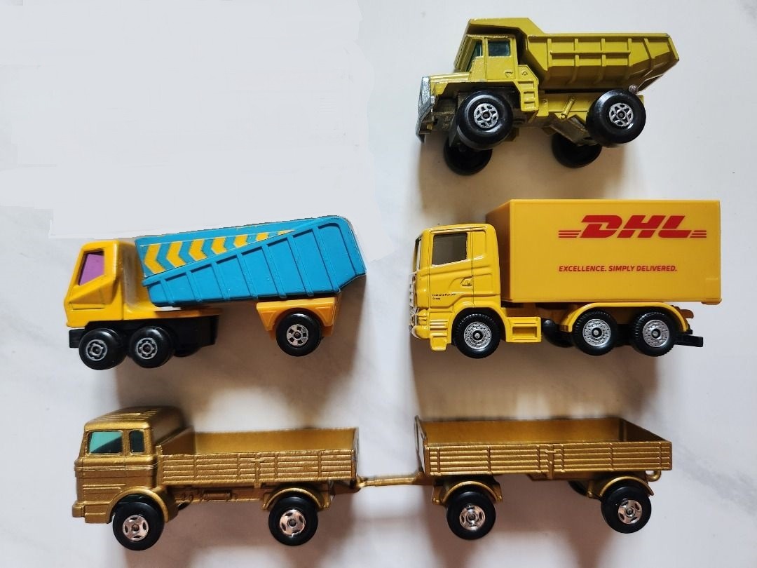 Vintage Matchbox Mack Dump Truck , Blue/Yellow Articulated Truck , Siku ...