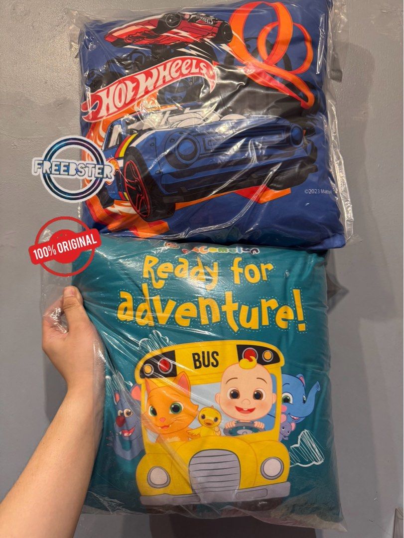 [100% Original] McDonalds Pillow (Cocomelon Pillow & Hot Wheels Pillow ...