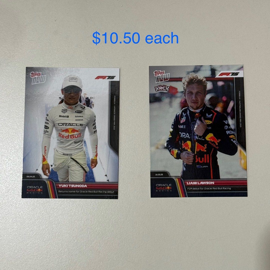 2025 Topps Now Formula 1 F1 75 Cards Oscar Piastri Lando Norris Nico ...