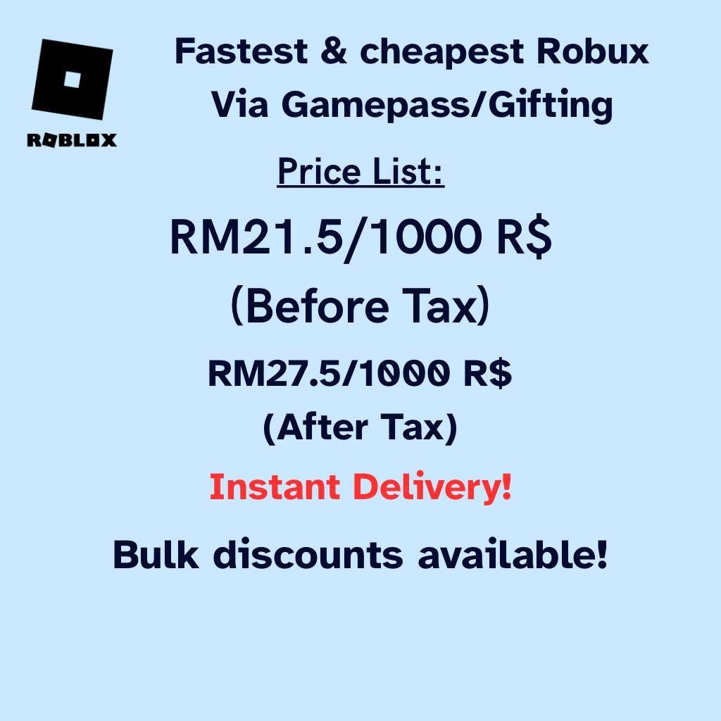 24/7 Roblox Robux Top up (Via Gamepass Gifting) BLOX FRUITS BLADE BALL ...