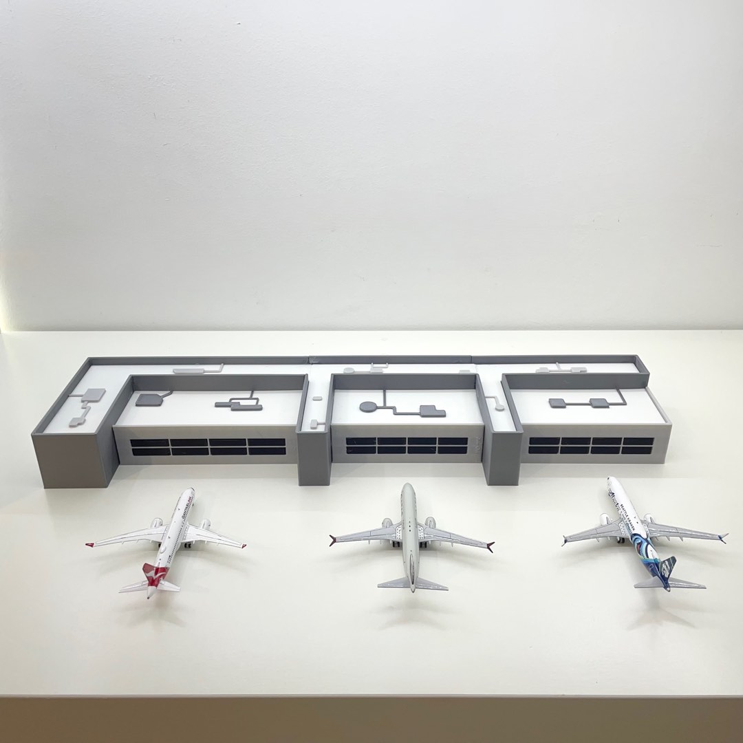 3D Printed Airport Terminal Model, Hobbies & Toys, Toys & Games on ...
