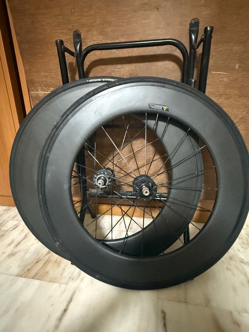 88mm track carbon wheelset, Sports Equipment, Bicycles & Parts, Parts ...