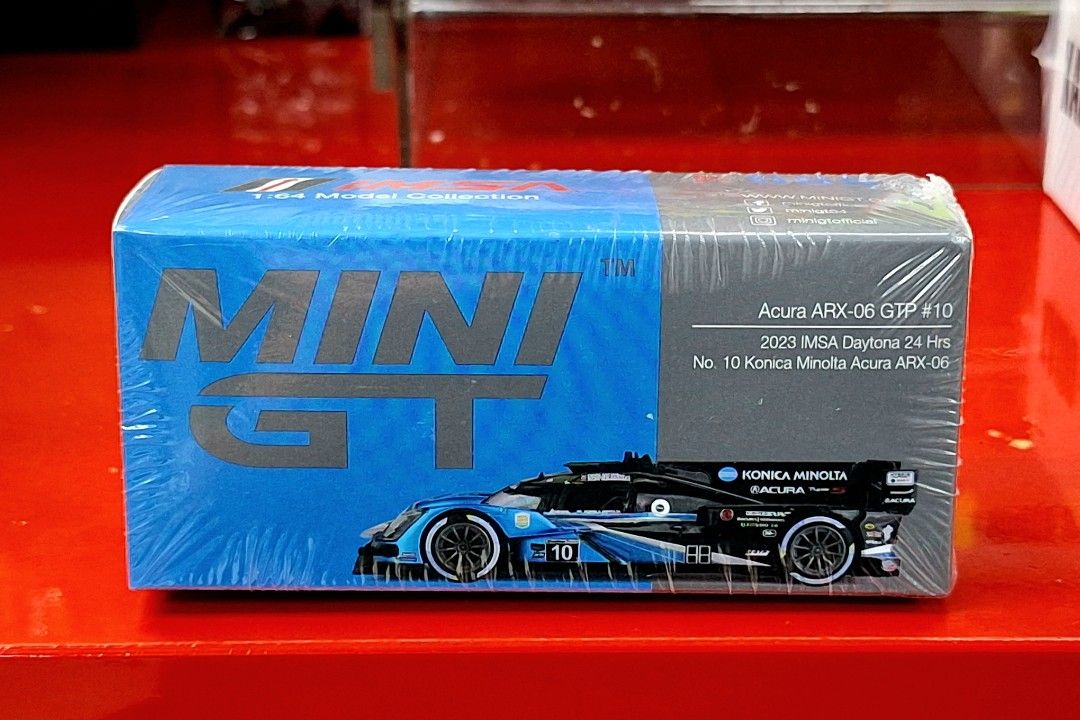 全新 MINI GT 685 ACURA ARX-06 GTP 10 KONICA MINOLTA 2023 IMSA DAYTONA 24 ...