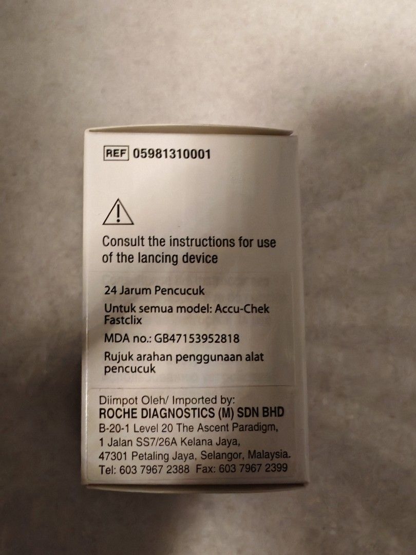 Accu-Chek FastClix Lancets 24's x5 Box, Health & Nutrition, Medical ...