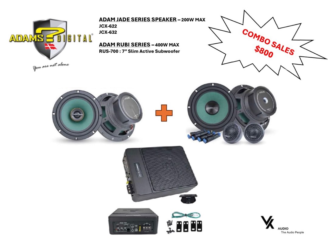 Adams Digital Car Audio Combo - Speakers & Subwoofer, Audio, Soundbars ...