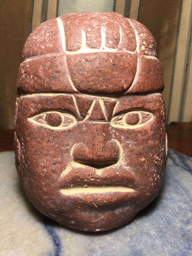 Ancient Olmec Head Clay Figure, Hobbies & Toys, Memorabilia ...