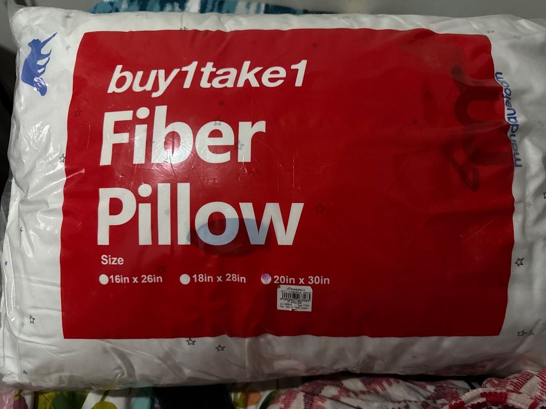 B1T1 Fiber Pillow Mandaue Foam, Furniture & Home Living, Bedding ...
