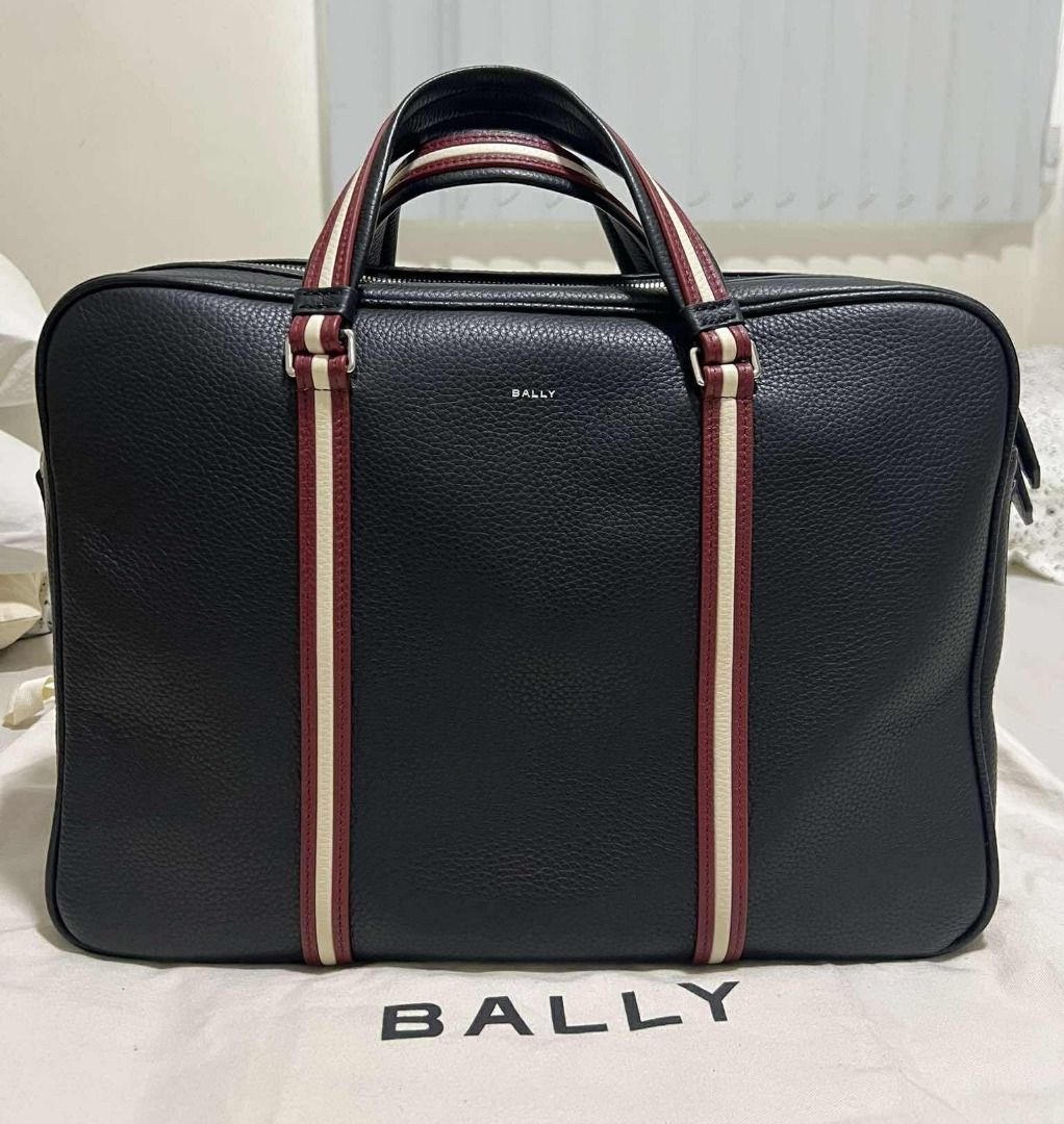 Bally Code Leather Briefcase, Luxury, Bags & Wallets on Carousell