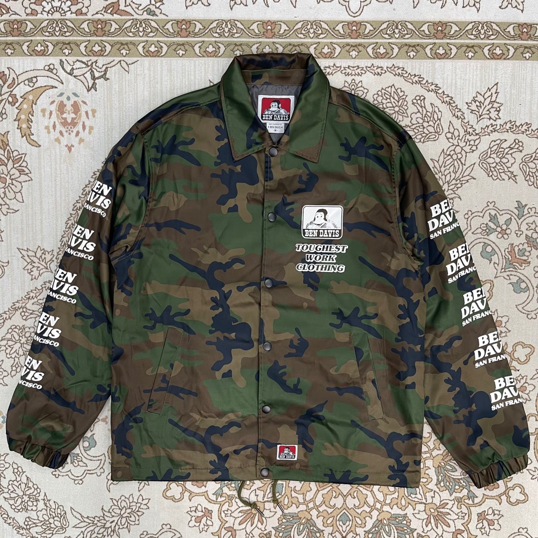 Ben Davis Camo Coach Jacket, Men's Fashion, Coats, Jackets and ...