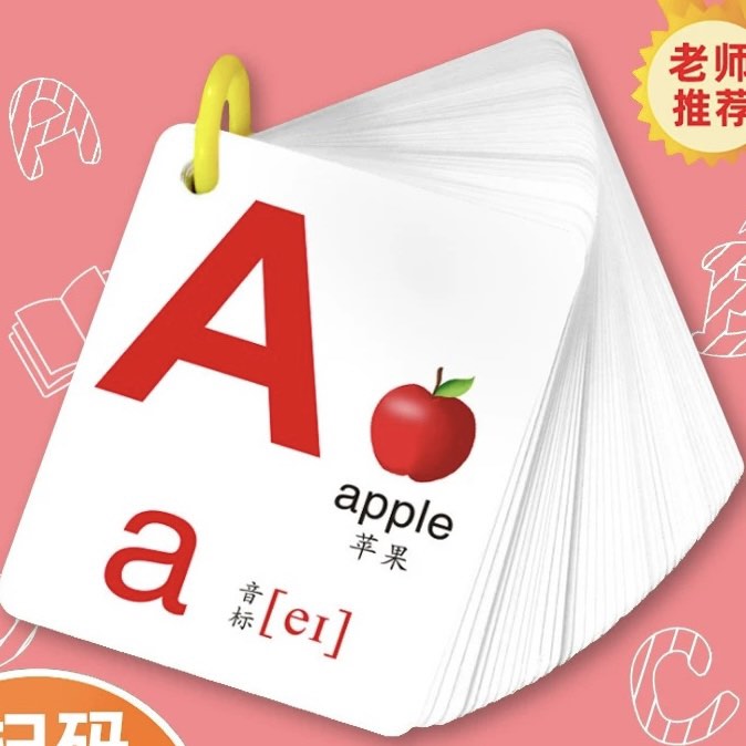 Bilingual Alphabet Flash Cards for Kids, Hobbies & Toys, Books ...