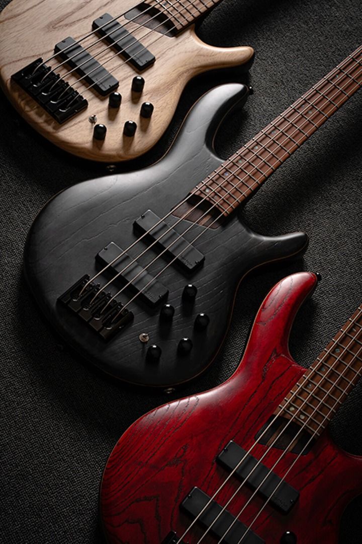 Cort Artisan B5 Element 5-String Electric Bass, Open Pore Trans Black ...