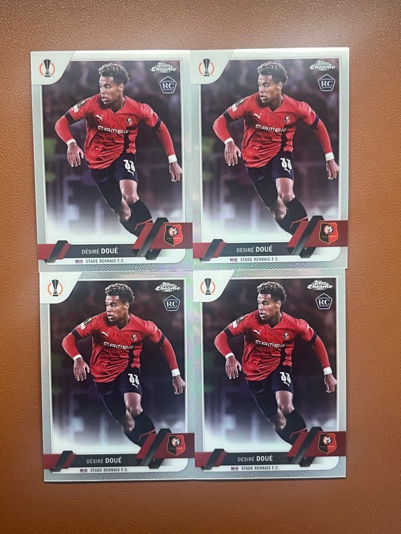 Desire Doue RC Base 2022-23 Topps Chrome UEFA Stade Rennais PSG Francd ...