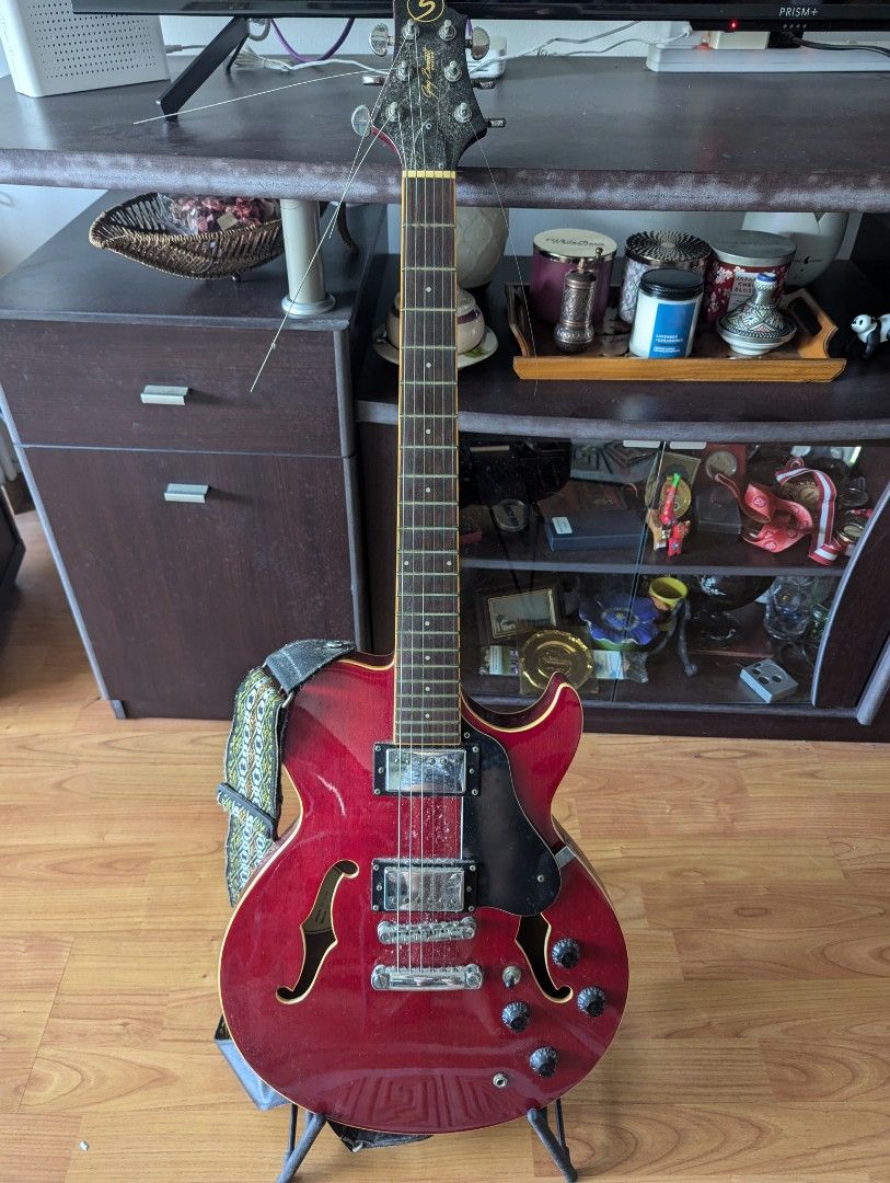 Greg Bennett RL-2 WR Semi Acoustic/Electric Guitar, Hobbies & Toys ...