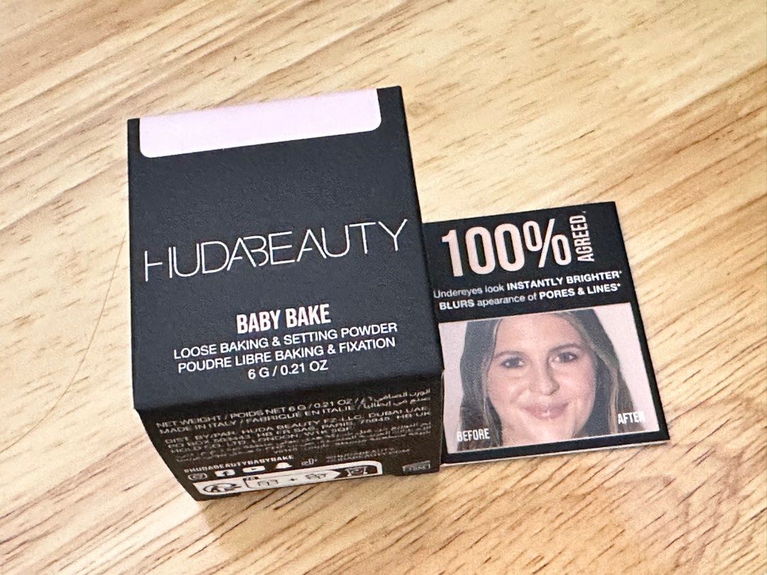 Huda beauty loose baking & setting powder mini, Beauty & Personal Care ...