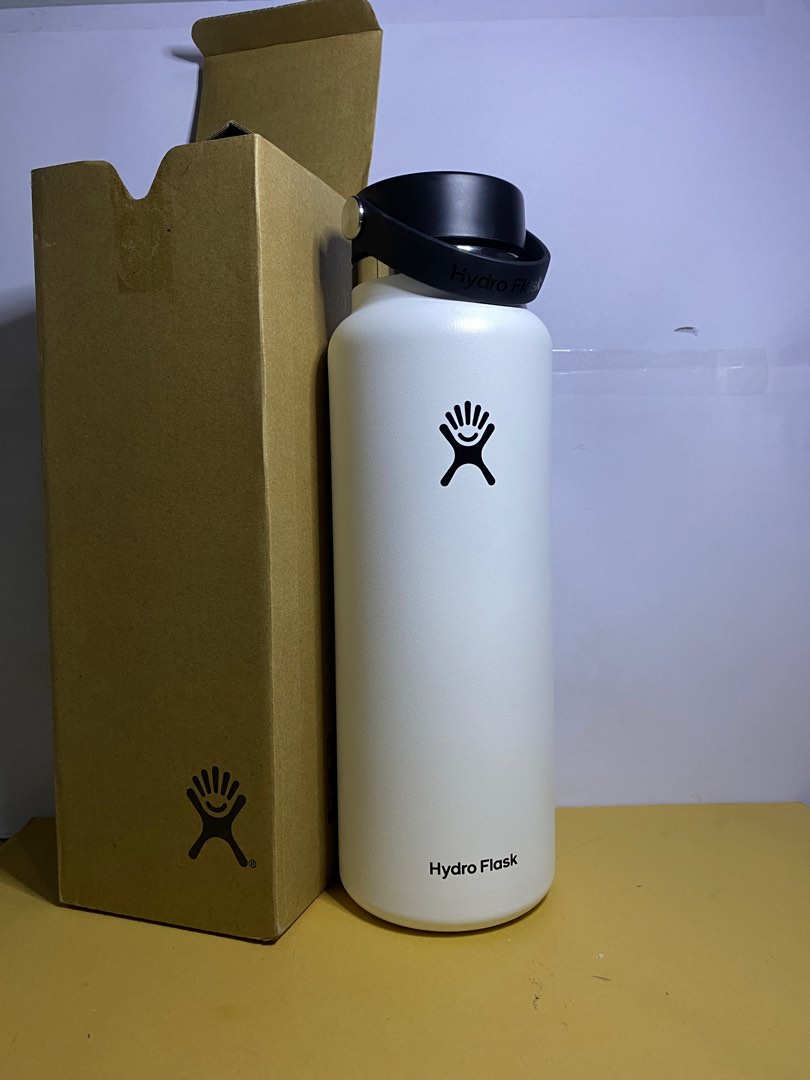 Hydro Flask 40oz Wide Mouth Flex Cap - White (NEW in Box), Kitchen ...