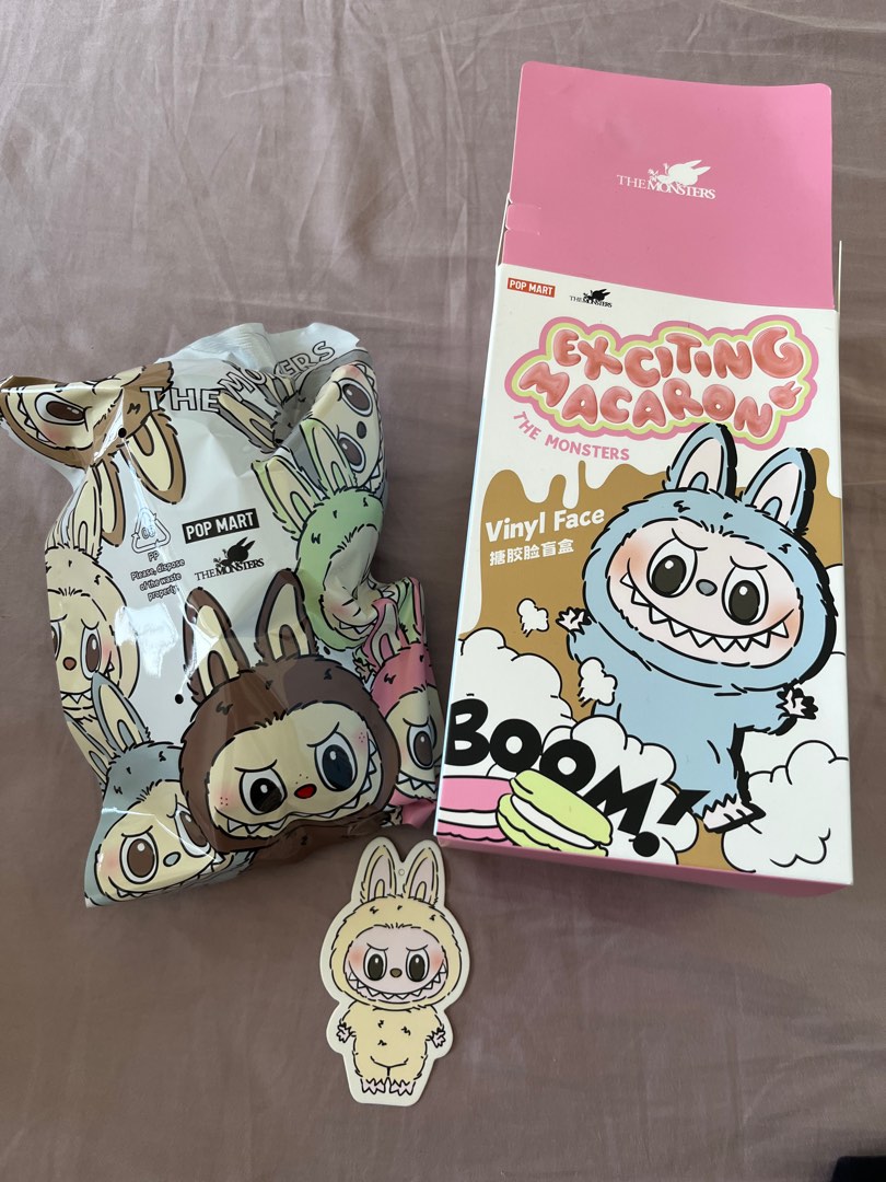 Labubu V1 exciting macaron soymilk for $ 30, Hobbies & Toys, Toys & Games on Carousell