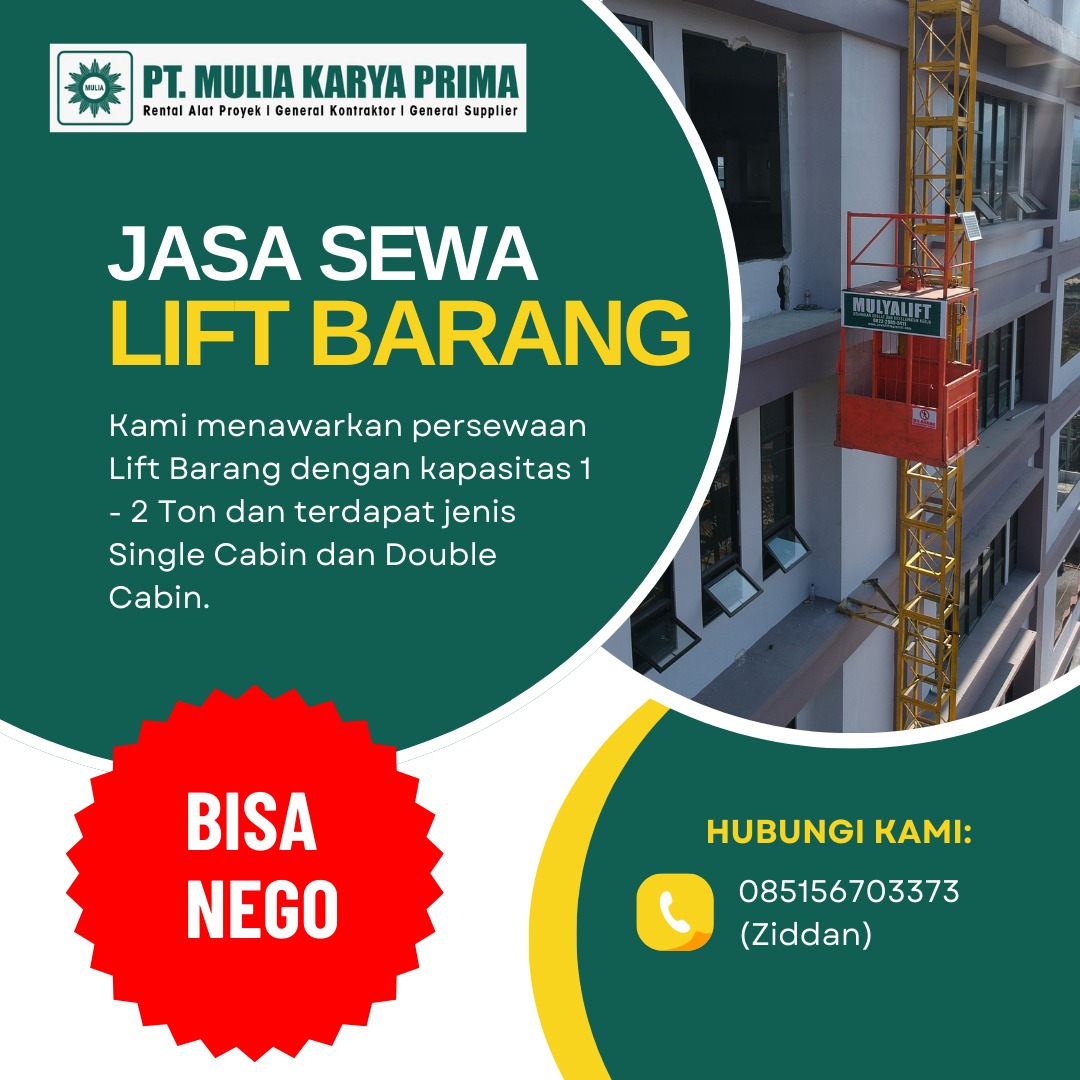 Lift Barang Bandung Provinsi Jawa Barat | Lift Material | Lift Proyek ...
