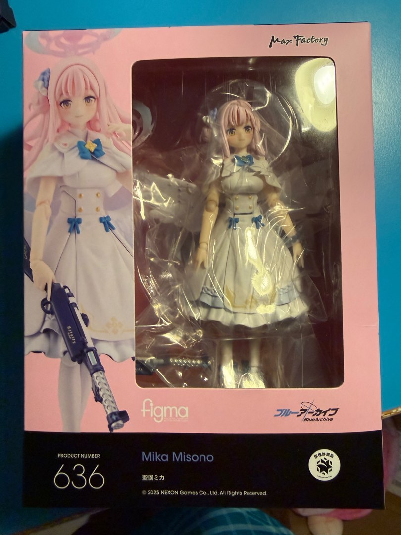 Max Factory Figma 636 Blue Archive Mika Misono, 興趣及遊戲, 玩具 & 遊戲類 - Carousell