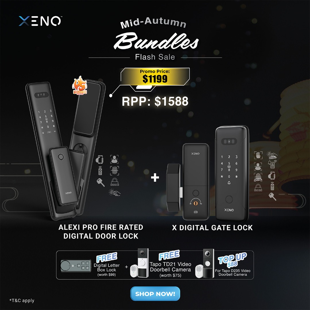 Mid Autumn Digital Lock Bundle Sale – XENO Alexi Pro Digital Lock + X ...