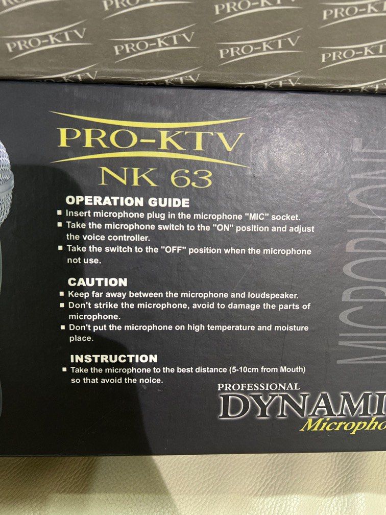 New Microphone Pro KTV NK63, Audio, Microphones on Carousell
