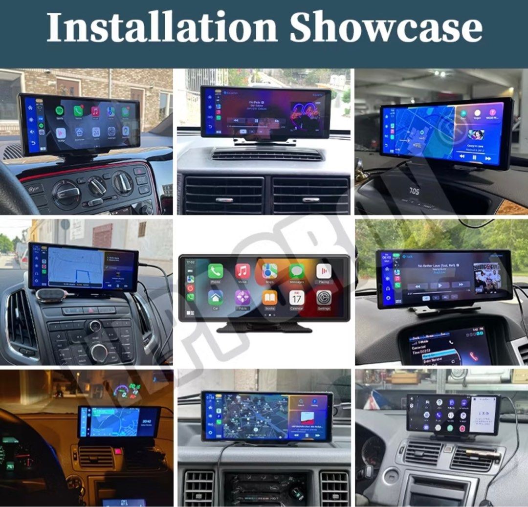 New version! Portable Touchscreen Apple Carplay/Android Auto(Plug ...