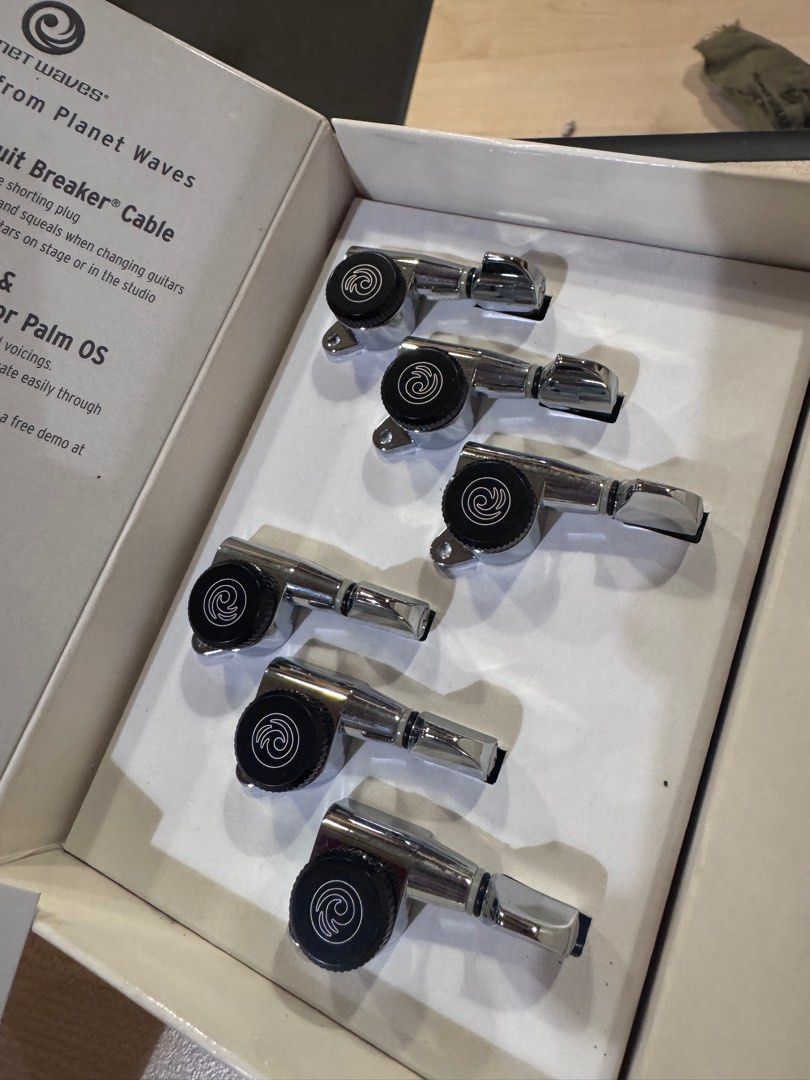 Planet Waves Auto Trim Locking Machine Heads (In-Line 6R / Stock ...