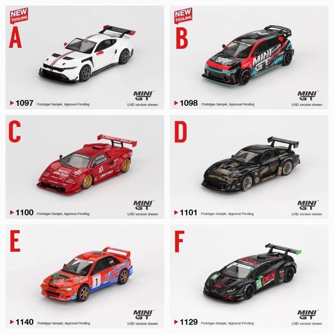 Preorders 1/64 Mini GT Lamborghini LBWK Countach Huracan GT3 Evo ...