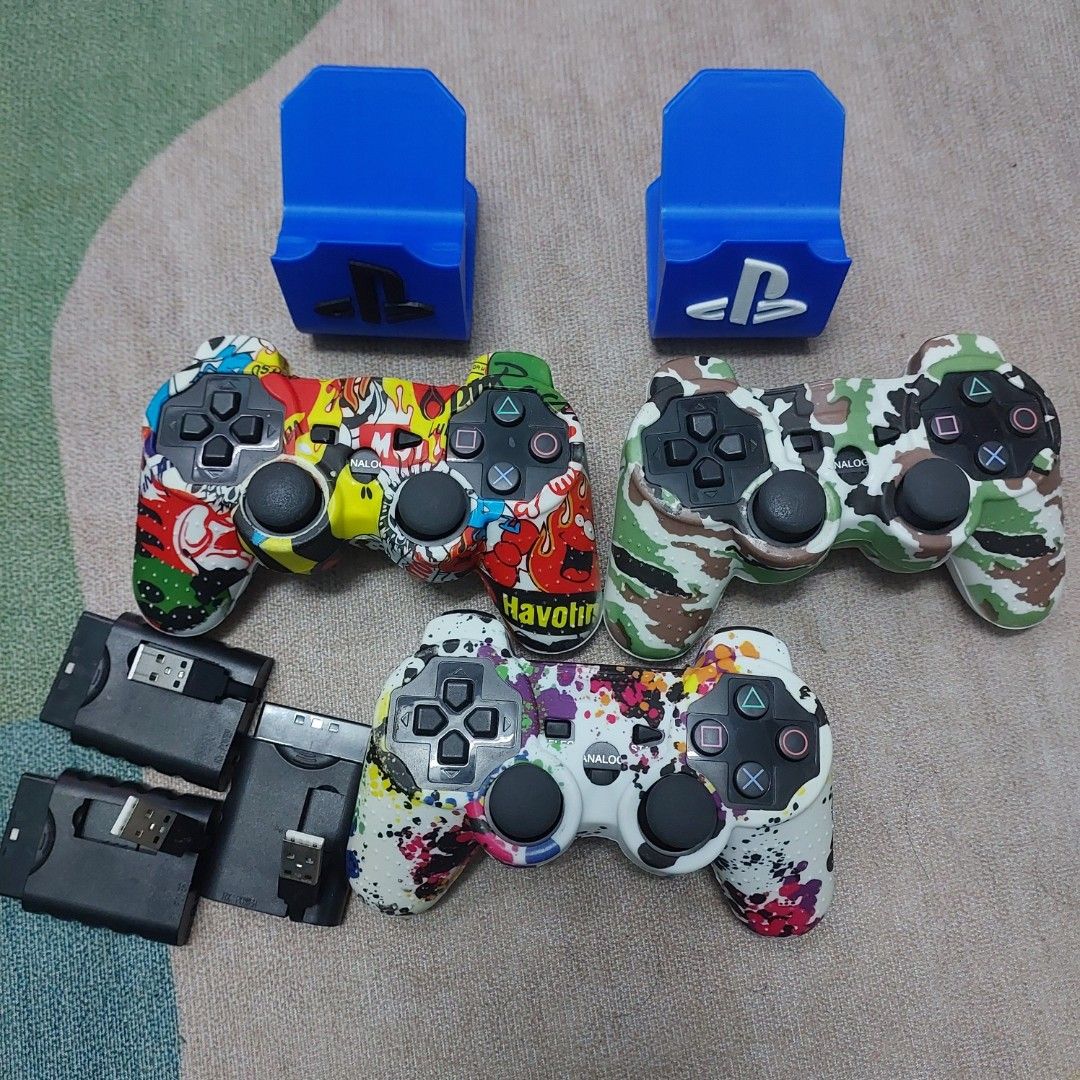 PS2 / PC wireless controller with receiver, Video Gaming, Gaming ...