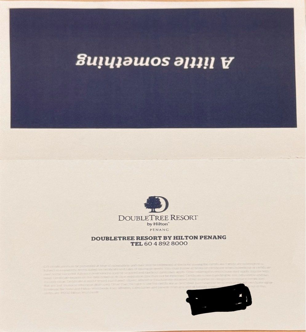 ROOM VOUCHER DOUBLE TREE RESORT BY HILTON PENANG, Tickets & Vouchers ...