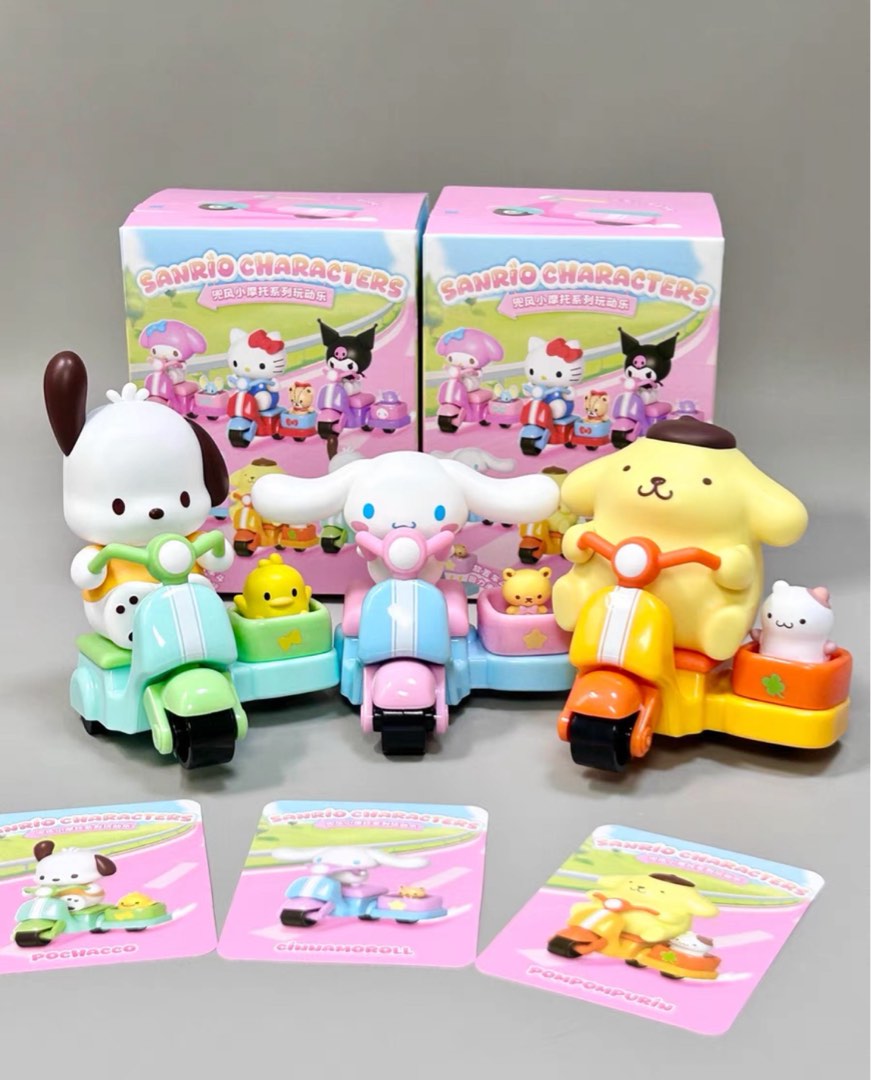 Moetch Sanrio Characters Scooter Motorcycle Blind Box Figures ...