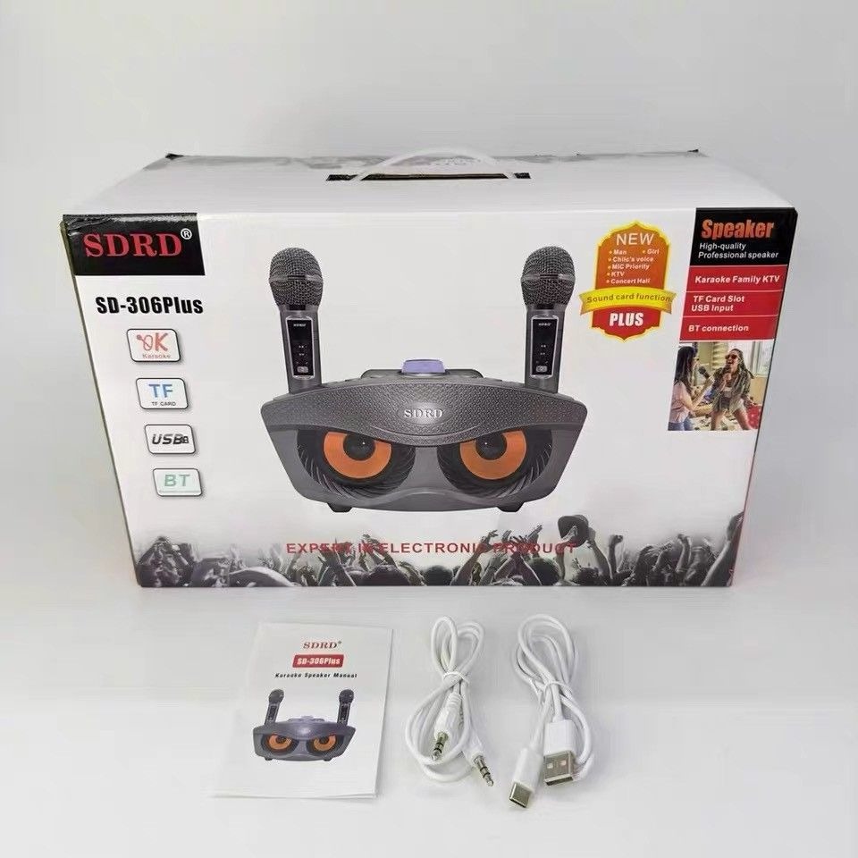 SDRD - SD306 Plus - Owl Family Karaoke Bluetooth Speaker with 2 ...