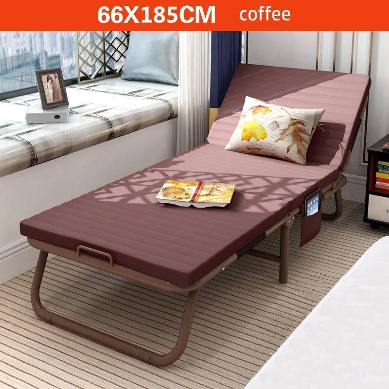 Simple Folding Bed with Mattress – Heavy-Duty Portable Single or Double ...