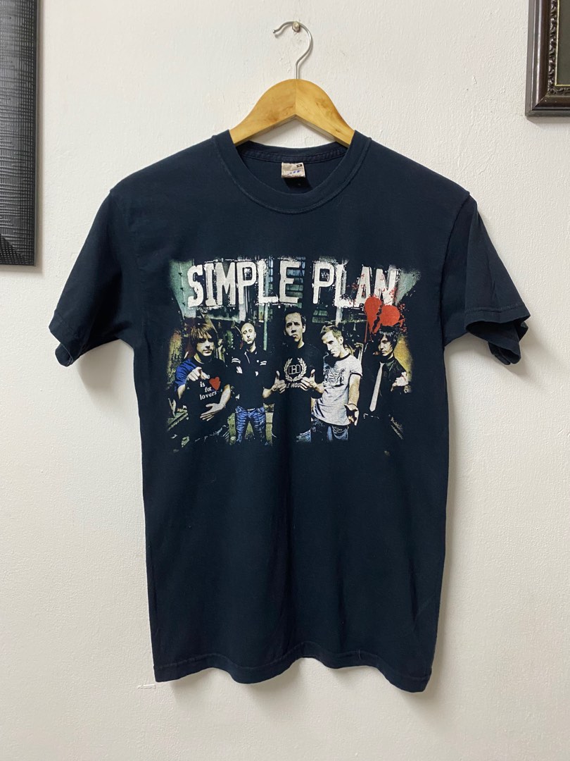 SIMPLE PLAN BAND LINEUP 00’s, Men's Fashion, Tops & Sets, Tshirts ...