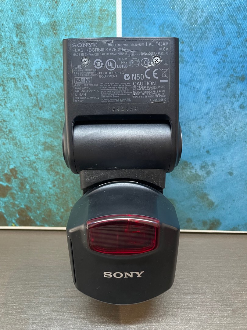 Sony HVL-F43AM External Flash Black, Photography, Lens & Kits on Carousell