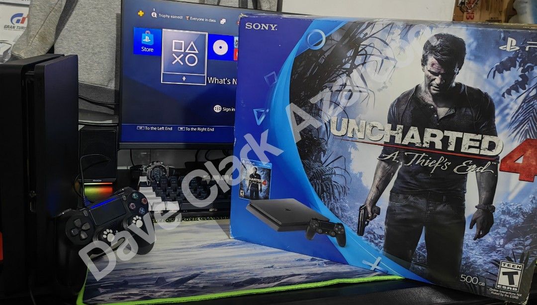 Jailbroken Sony PlayStation 4 Uncharted 4 Edition, Video Gaming, Video Game Consoles ...