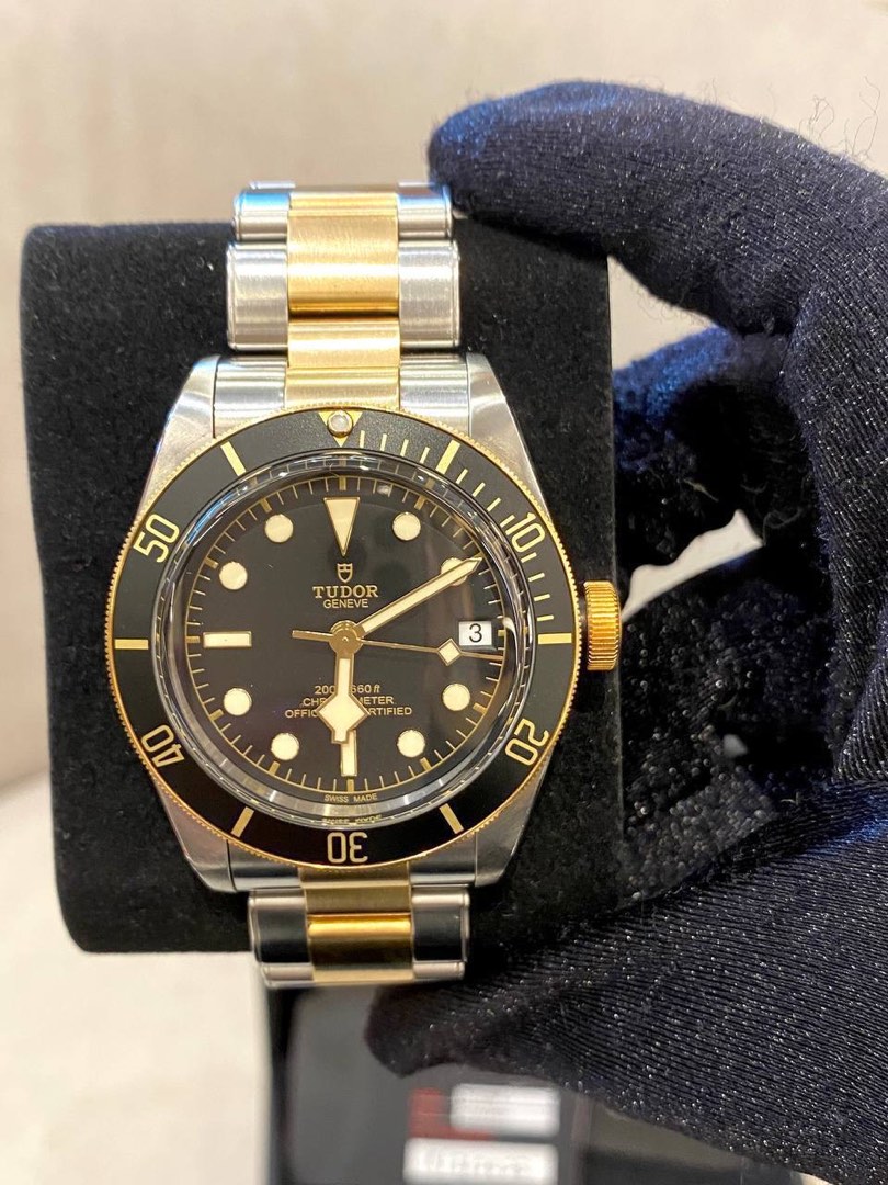 TUDOR BLACK BAY S&G HERITAGE REF 79733N BLACK DIAL 41MM AUTOMATIC WATCH ...