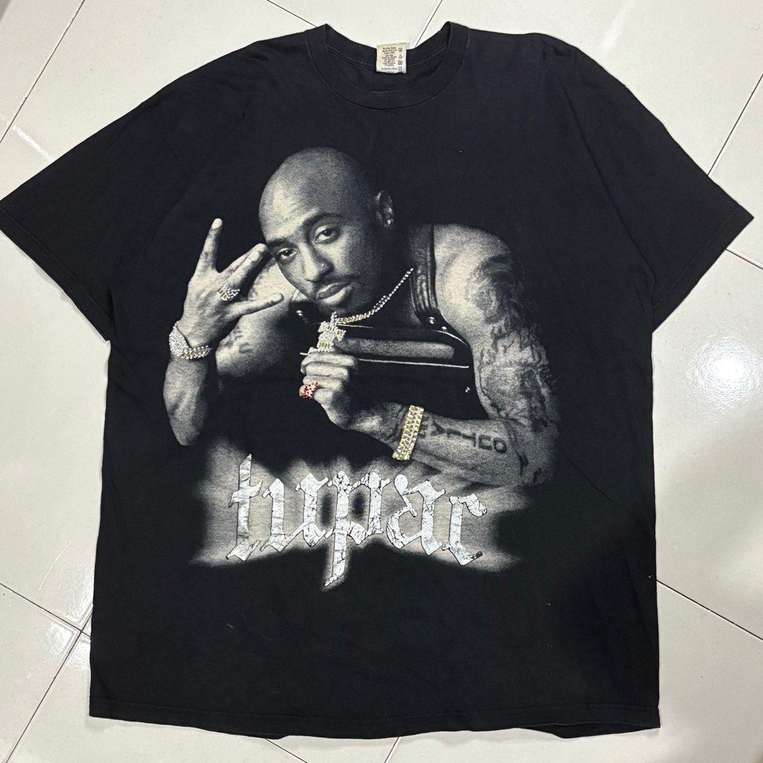 Vintage 2000s Tupac Shakur Jeweled, Men's Fashion, Activewear on Carousell