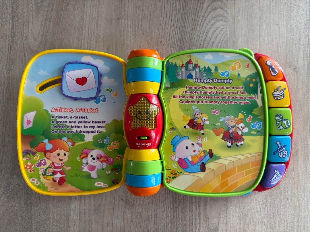 VTech Musical Rhymes Book, Babies & Kids, Infant Playtime on Carousell